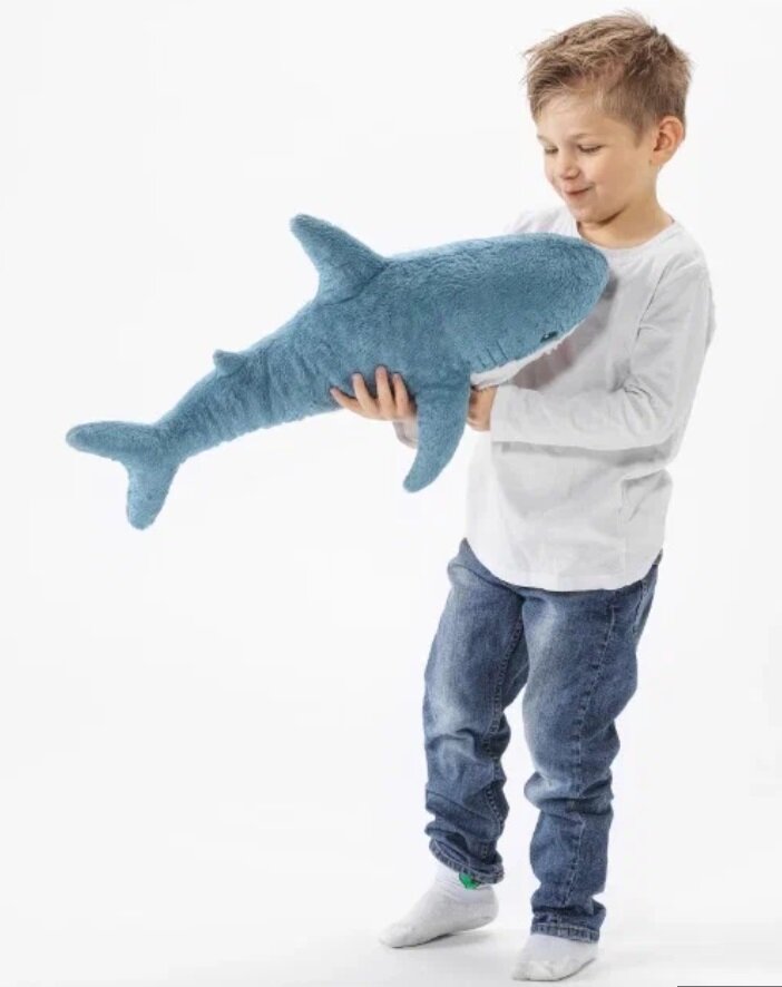 Мягкая игрушка Акула Икеа Blahaj оригинал, 55 см