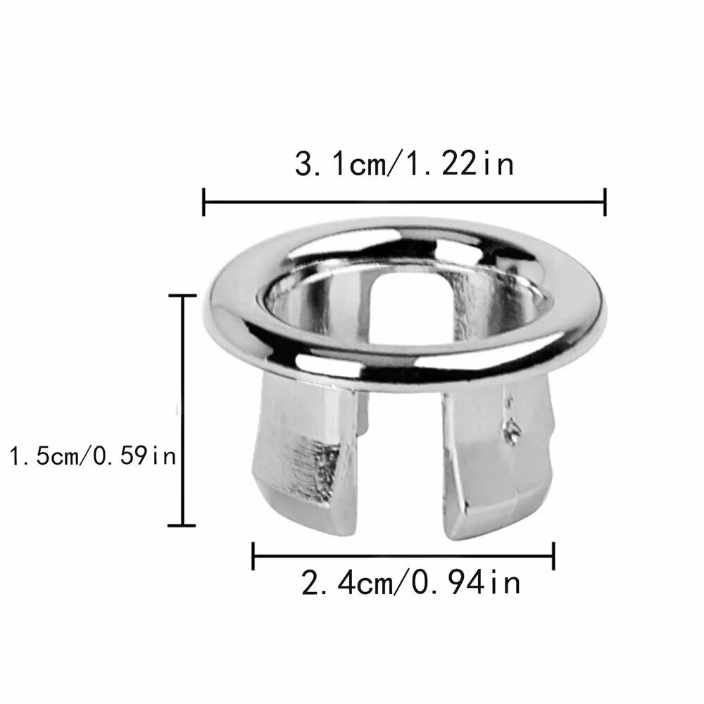 Заглушка для перелива раковины, обрамление раковины