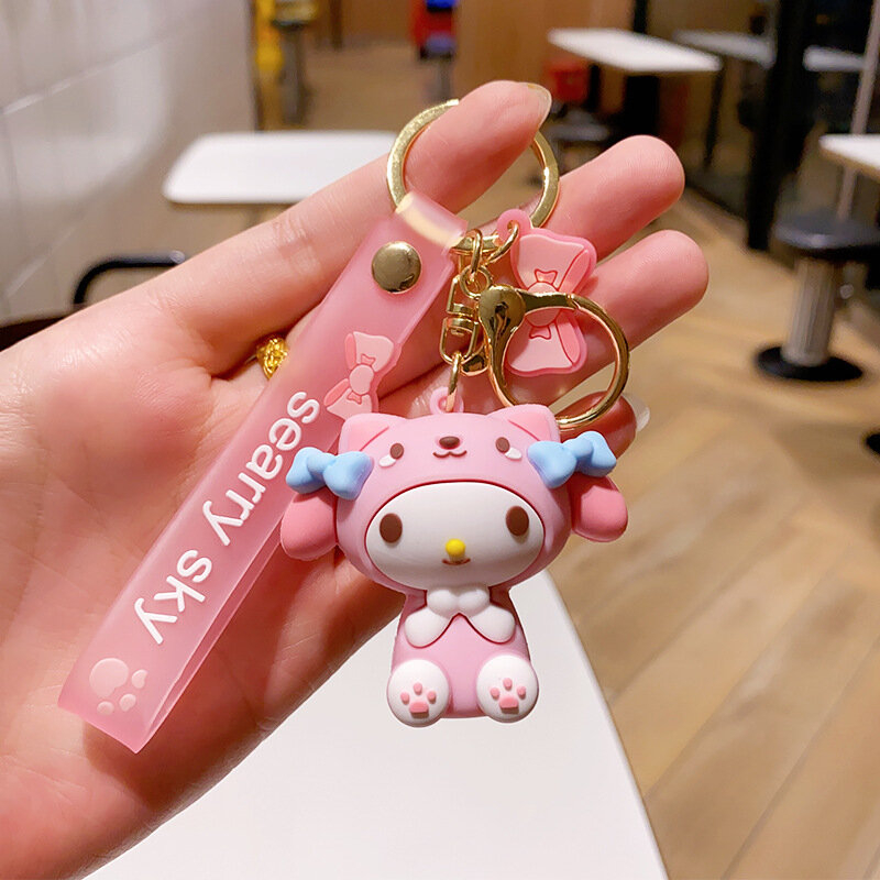 Милый брелок/кукла из японского мультфильма Sanrio, изысканный брелок для сумки/ключей, Sanrio My Melody.