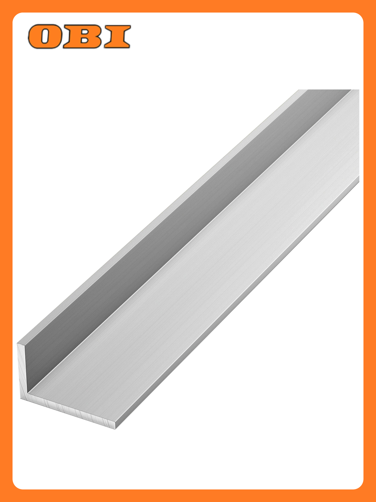 Уголок алюминиевый Лука, разносторонний, 2000x25x2 мм, серебристый