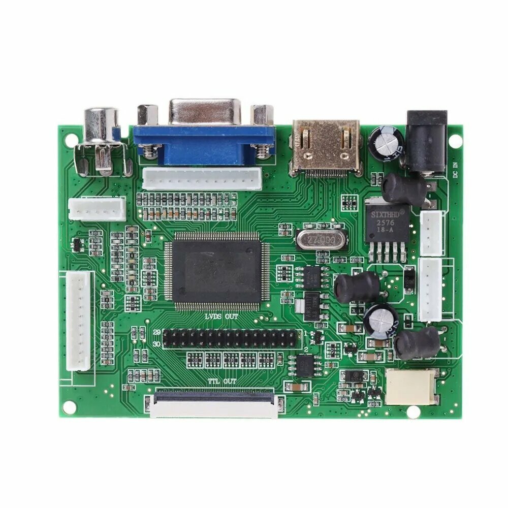AT070TN90/92/94 7-дюймовый VGA 50-контактный ЖК-драйвер платы контроллера TTL LVDS