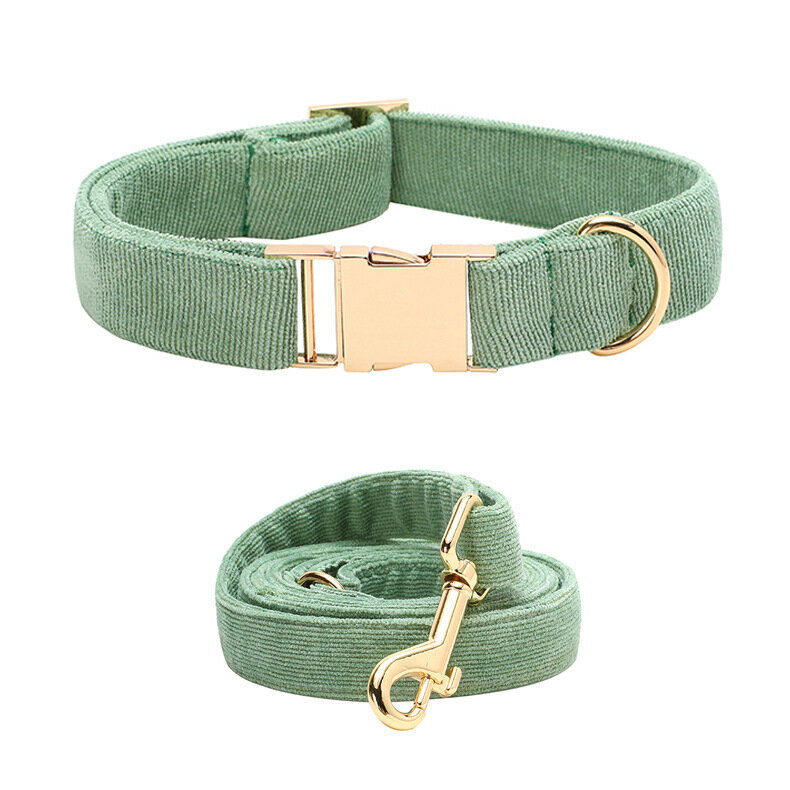 Персонализированный поводок для собак с гравировкой, вельветовый ошейник с бантом, цепь для собак, поводок для