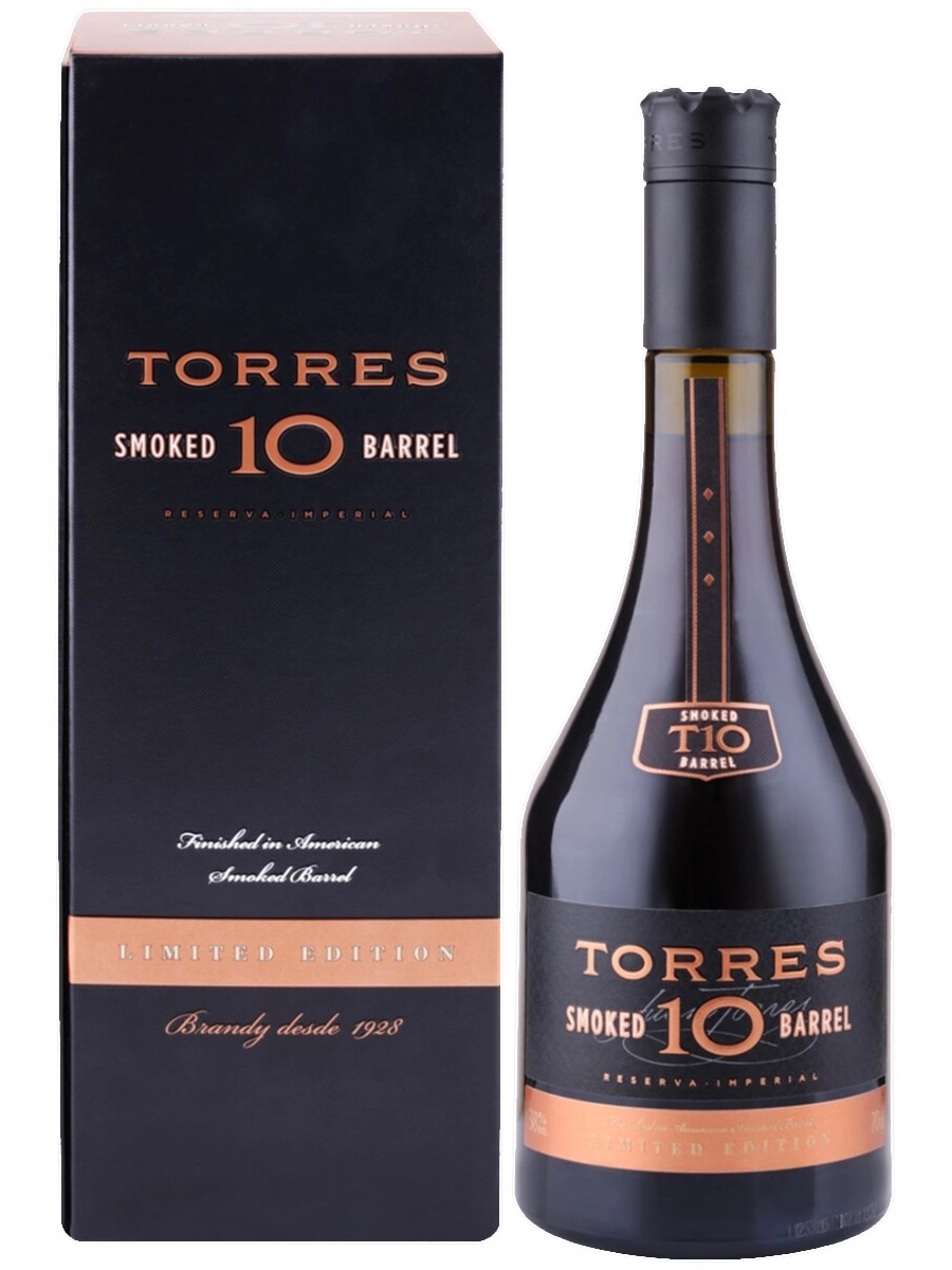 Бренди "Torres 10 Smoked Barrel" 0,7 л в подарочной упаковке