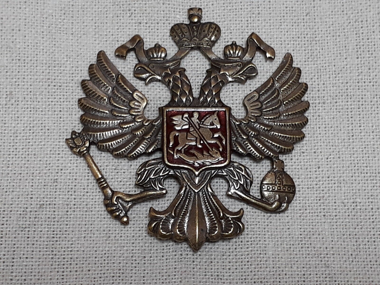 Тяжелый знак Герб России Двуглавый орел