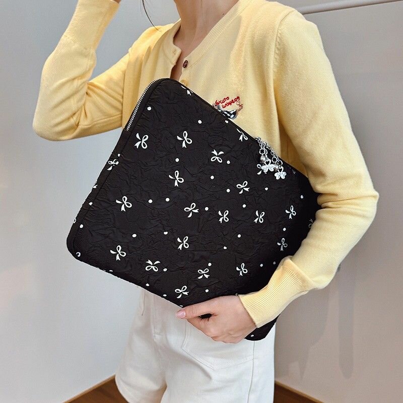 13-15-дюймовая сумка для хранения ноутбука с рисунком банта для работы, путешествий, повседневной деятельности