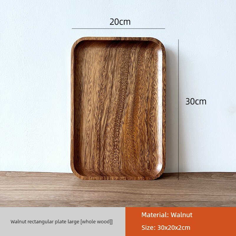 Поднос для чая с ореховым облаком, сухой чайный столик из цельного дерева, небольшой японский поднос для кофе, чайный