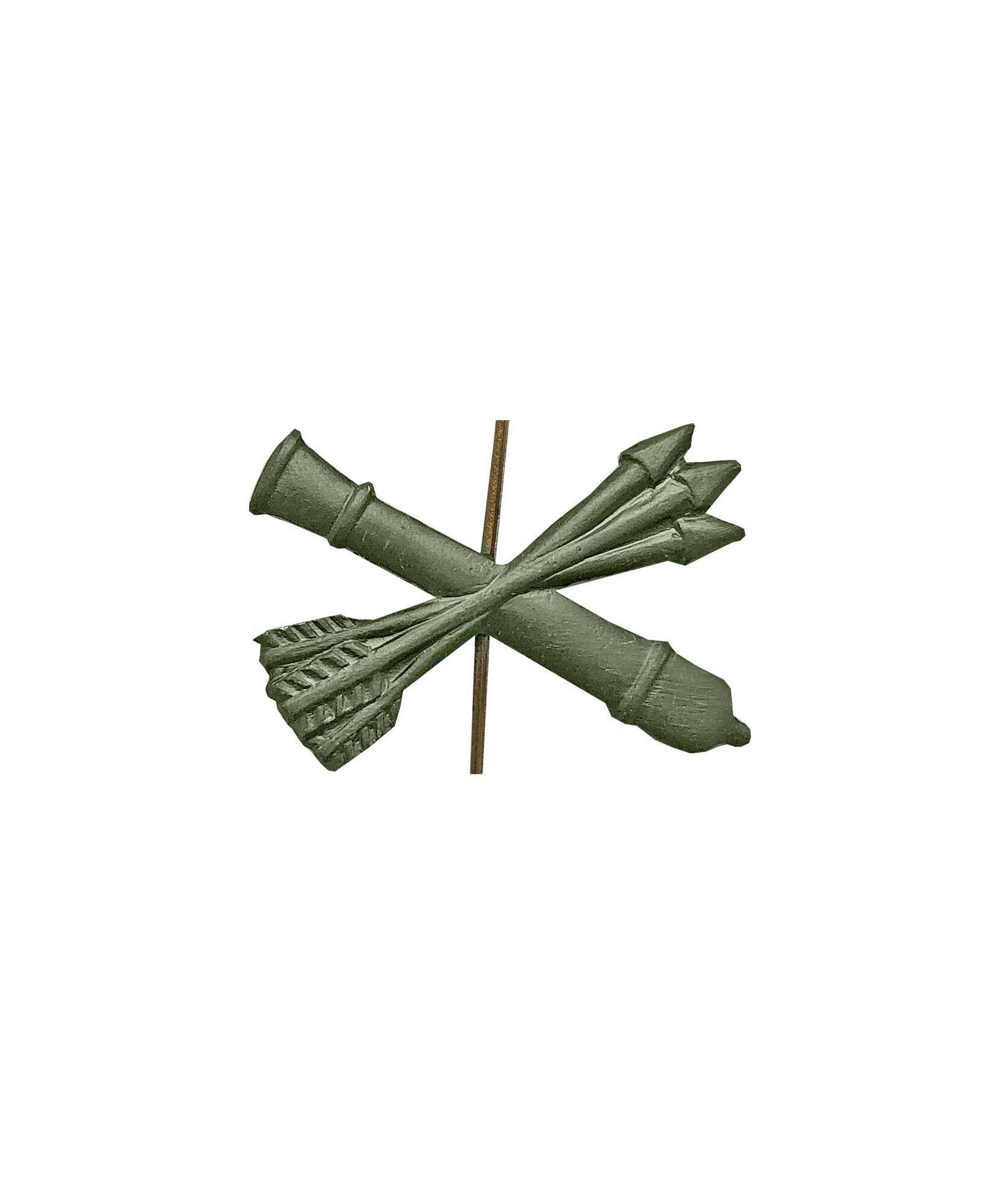 Эмблема ПВО металлическая зеленая