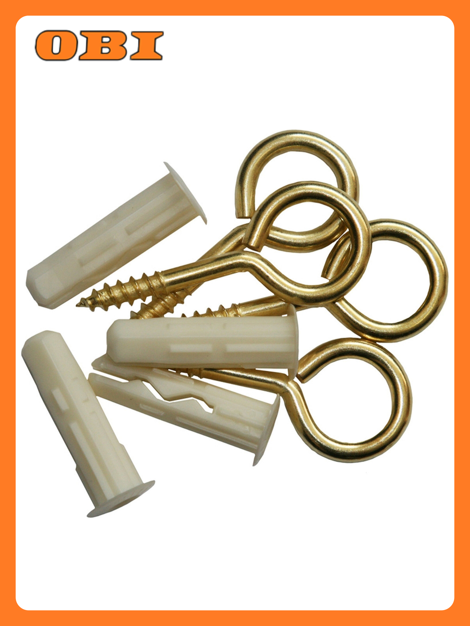 Дюбель европартнер MULTI 6x25 мм с петлей-шурупом 3,5х25 мм лат 4 шт