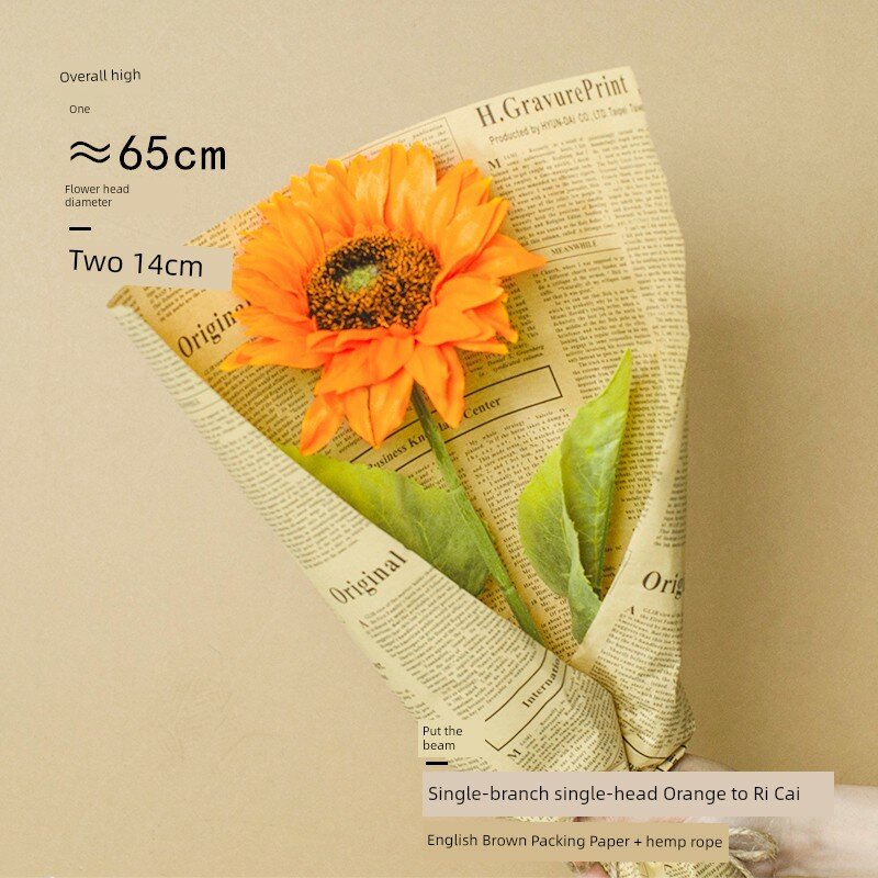 Искусственный цветок подсолнечника, искусственные цветочные украшения для гостиной, выпускного, пикника, реквизит для