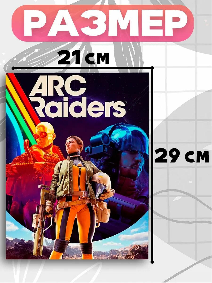 Постеры на стену для интерьера Arc raiders , плакат 1шт, А4 размер. — фото 1