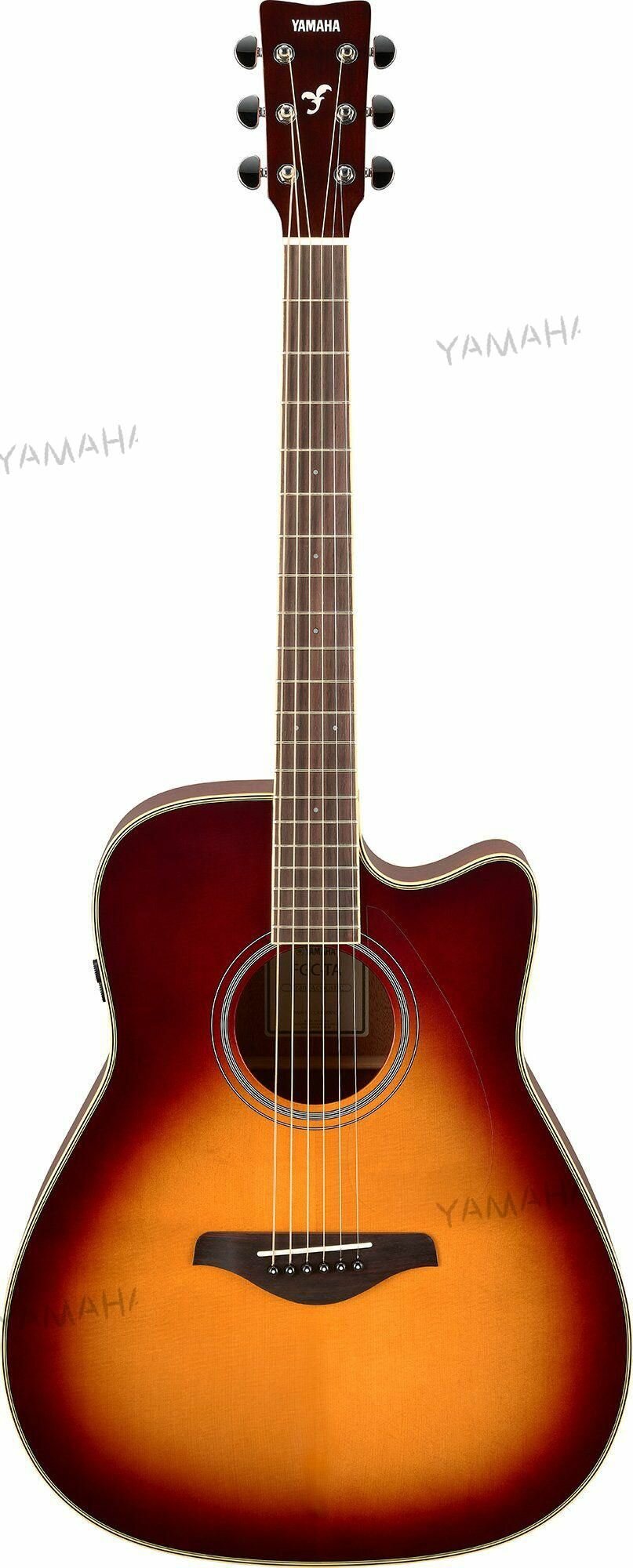 Yamaha FCS-TA BS Brown Sunburst Трансакустическая гитара