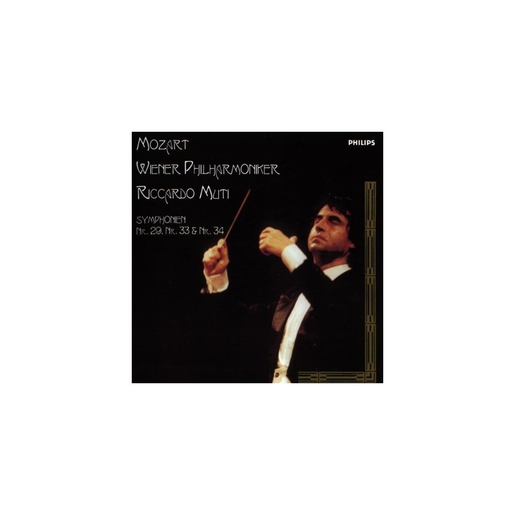 Диск Muti & Wiener Philharmoniker: Mozart: Symphonies Nos. 29, 33, 34 (1 CD)