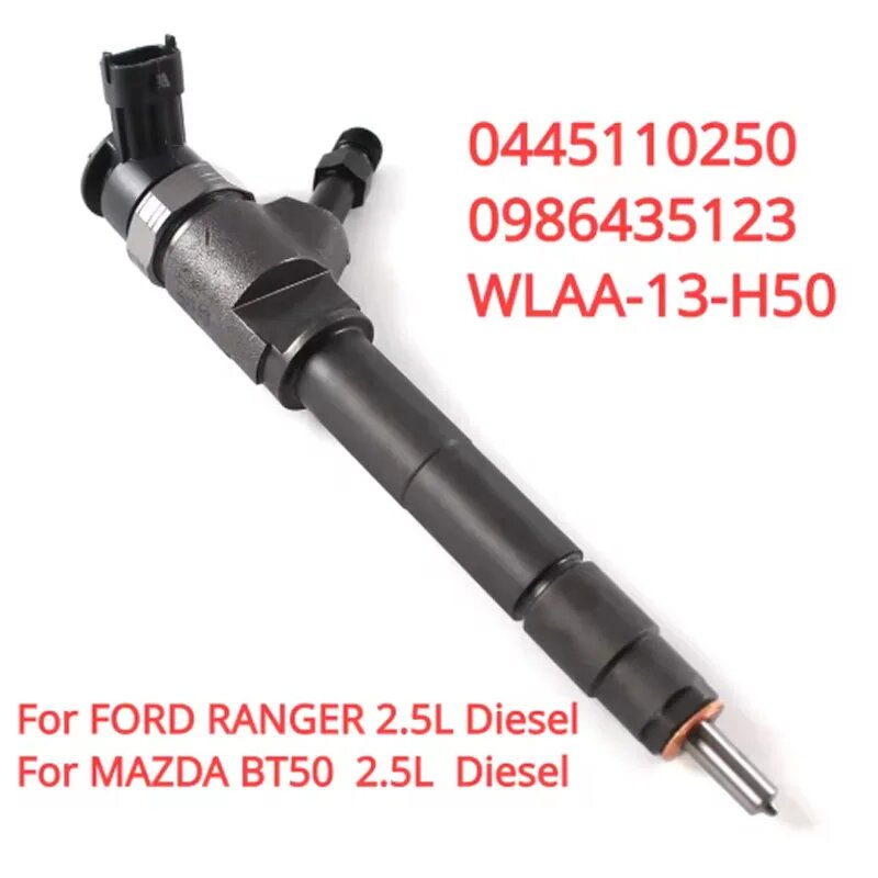 0445110250 0986435123 Новые дизельные форсунки для двигателя FORD RANGER и MAZDA BT50 2.5L 2006-2011 WLAA13H50 WLAA-13-H50