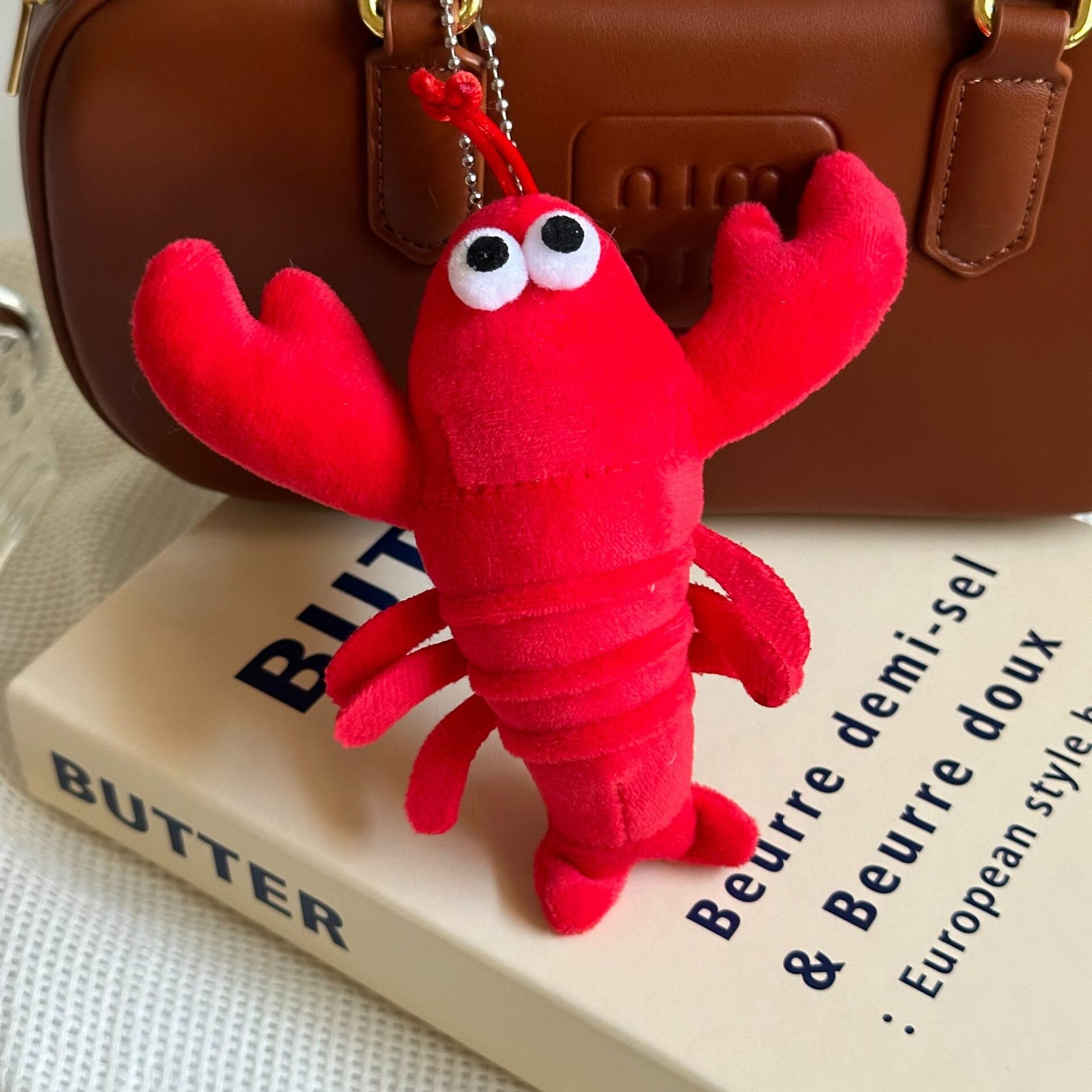 Популярный милый плюшевый кулон-брелок с имитацией рака, краба, морское животное, кукла, игрушка для домашних животных