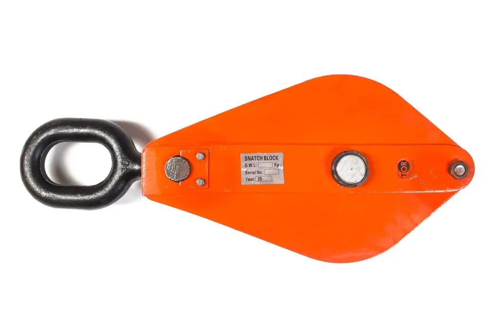 1151010 Блок монтажный однорольный с ушком TOR HQG(L) K1-10,0 т с откидной щекой