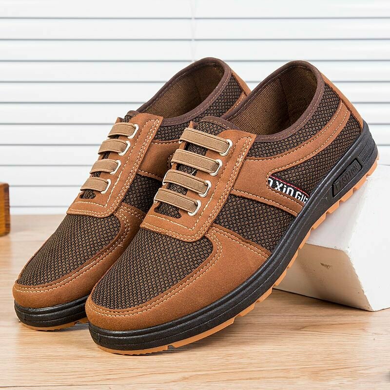 Новые старые пекинские тканевые туфли для мужчин, рабочие туфли с коровьей подошвой, холщовые туфли, дышащие, нескользящие, с мягкой подошвой, повседневные туфли для папы на все сезоны