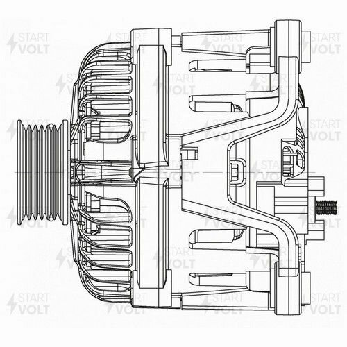 Генератор для а/м Opel Astra J (09-) 1.6i/Zafira C (11-) 1.8i 120A, STARTVOLT LG2110