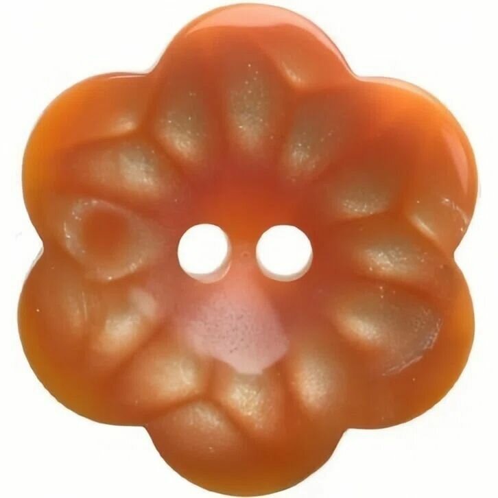 Пуговицы HEMLINE "Novelty", оранжевые, 5 шт