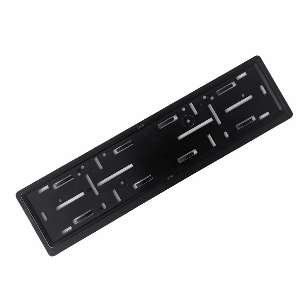Рамка номерного знака, черный автомобильный чехол из полипропилена, универсальный держатель кронштейна ЕС, нержавеющий