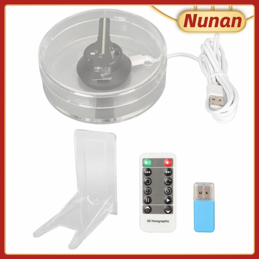 3D голографический вентилятор, легкий и портативный, для домов и ресторанов