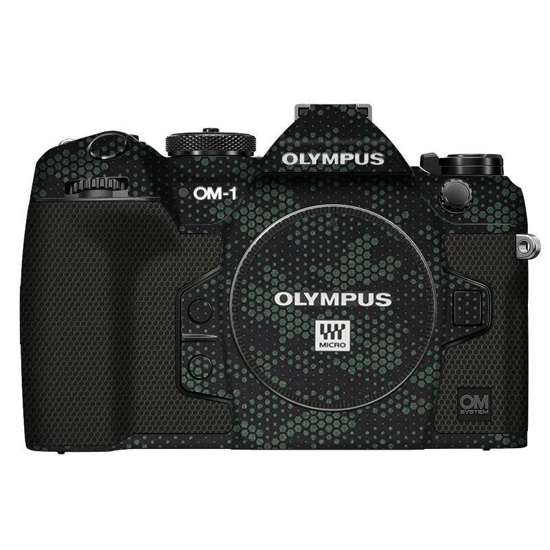 Защитная пленка для корпуса Olympus OM-1 Mark II, матовая, змеиный зеленый цвет с 3M клеем - устойчивая к царапинам