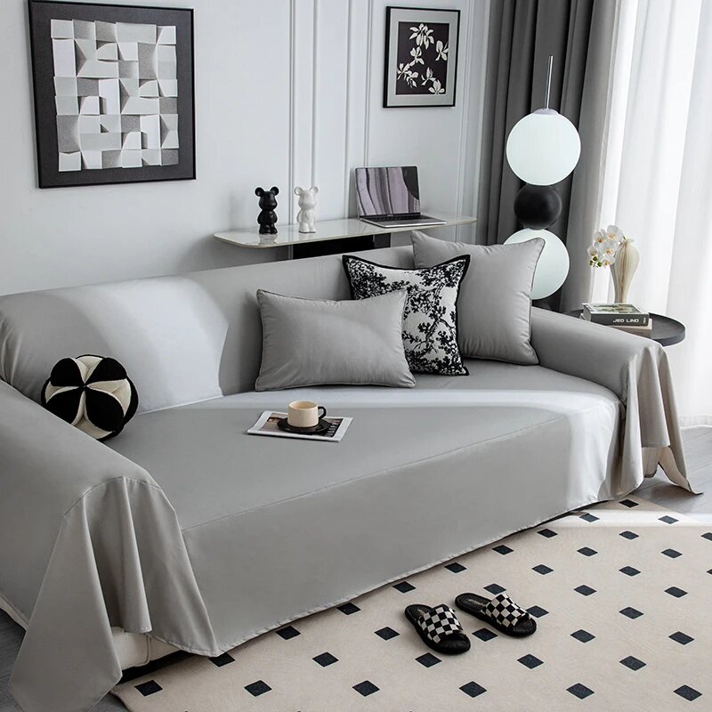 Чехол для дивана Шперт, водонепроницаемый, искусственная кожа 180x300cm, Light Gray