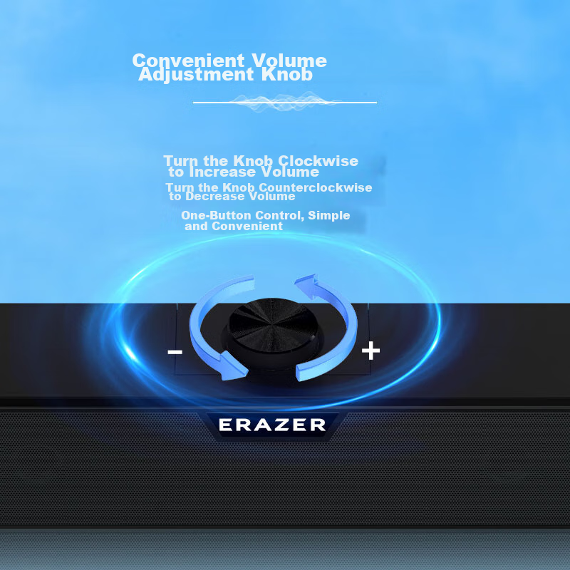 Lenovo Ecosystem Yinengzhe Speakers, Wired Long Bar Dual-Frequency Dual-Channel Desktop Computer Speakers, Suitable for Lenovo ThinkPad, Lenovo Xiaoxin, Gaming, E-Sports, Gift-Giving
