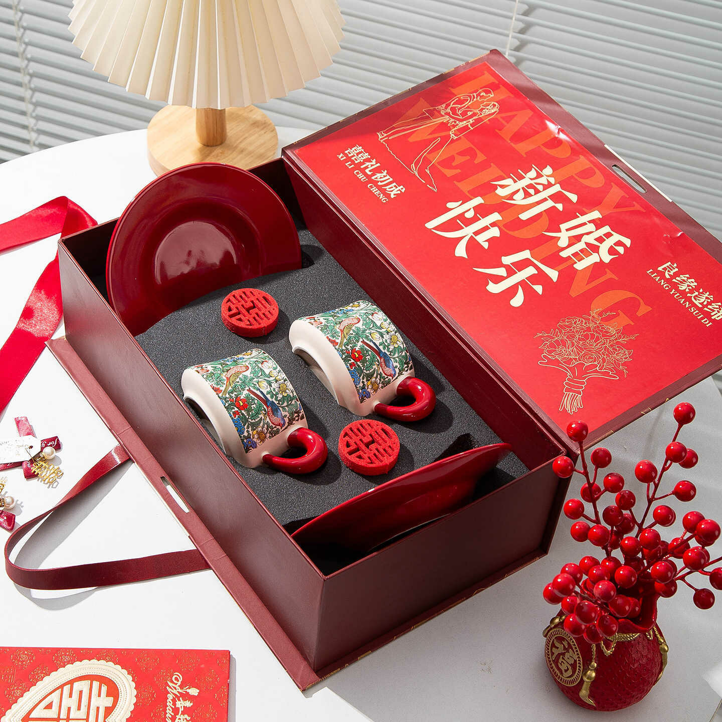 Винтажный керамический набор кофейной чашки и блюдца, идеально подходящий в качестве подарка на свадьбу, помолвку, новоселье или день рождения для мужчин и женщин.