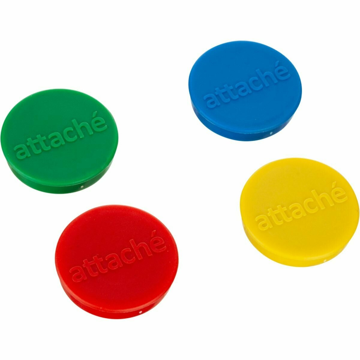 Магнитный держатель усиленный для досок Attache (d=40мм, круглый) цветной, 4шт. (1722246)