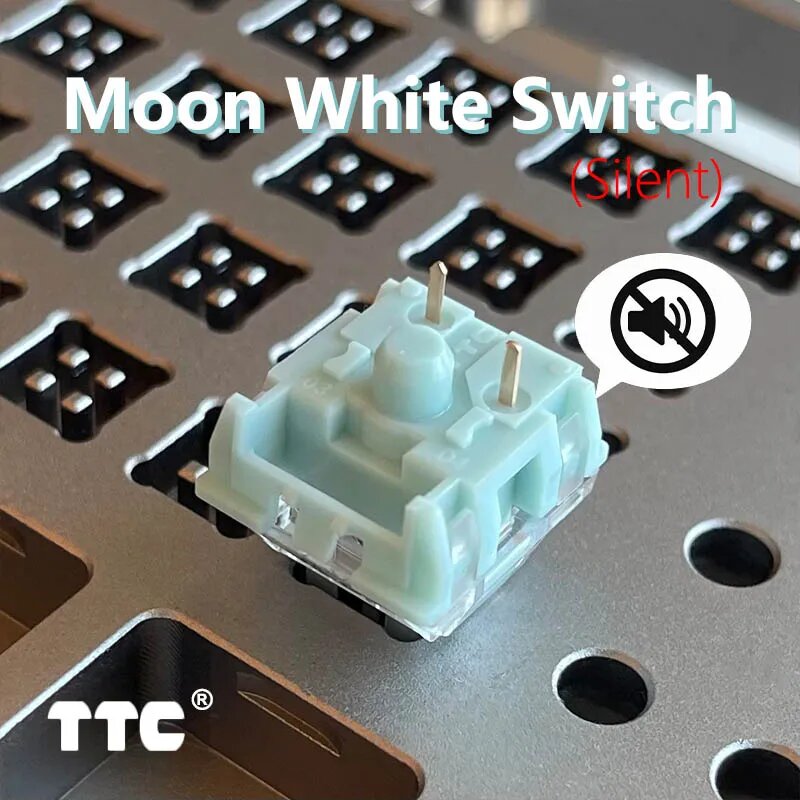 TTC Moon White Silent Tactile Switch, 90 шт — фото 1