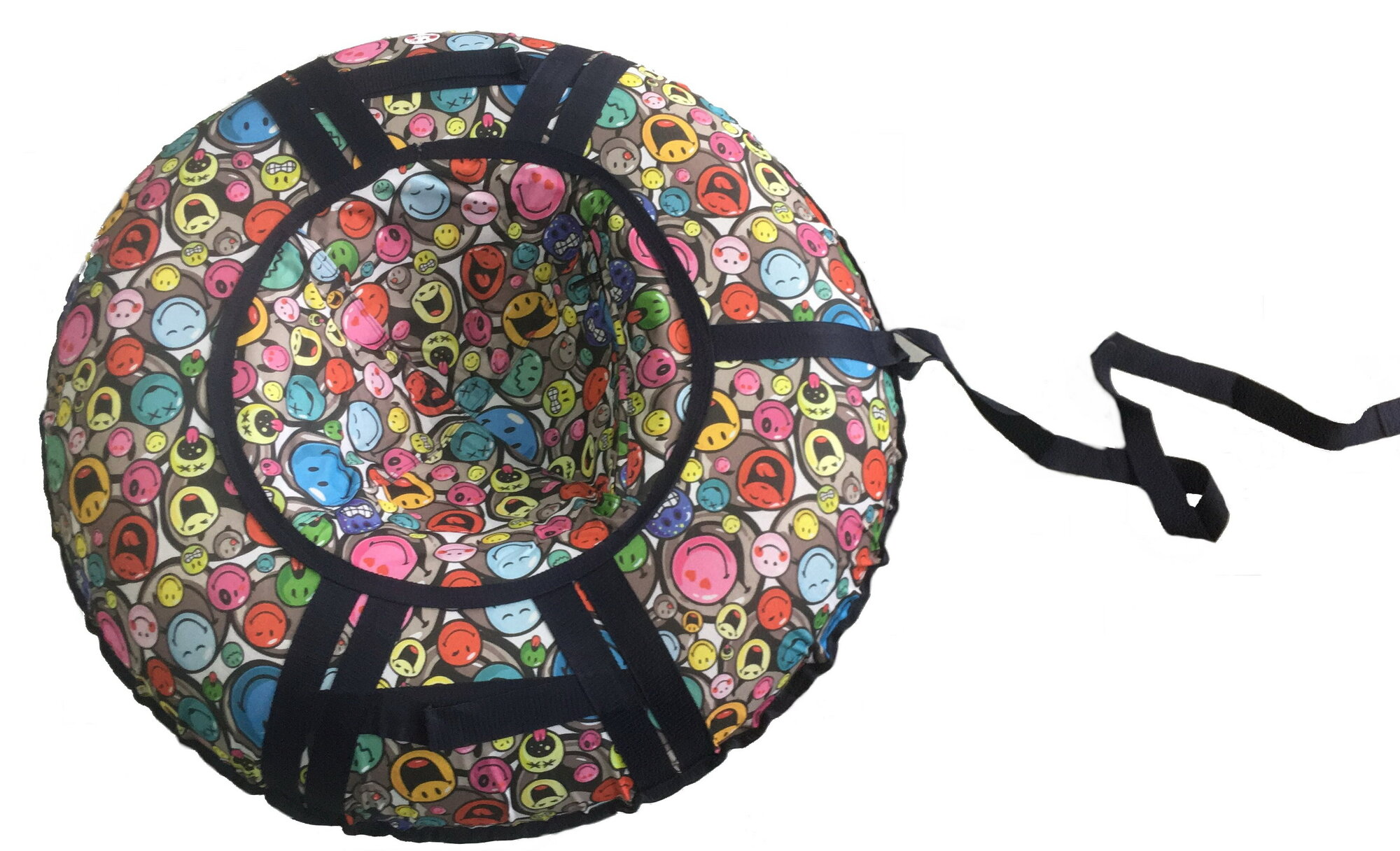 Санки надувные Ватрушка D-1,1 м (с рисунком) с молнией 9755/СН11РМ с 3 лет