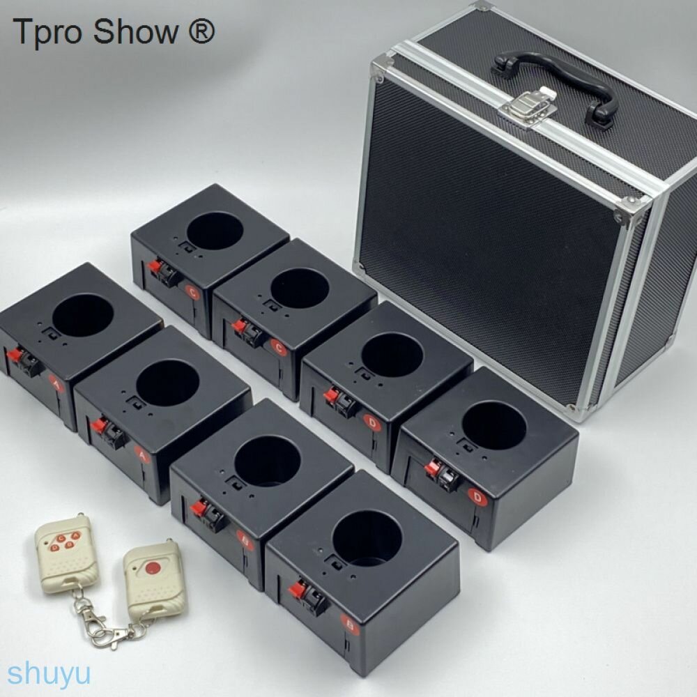 Беспроводной контроль запускает холодный фонтан, подходящий для свадеб