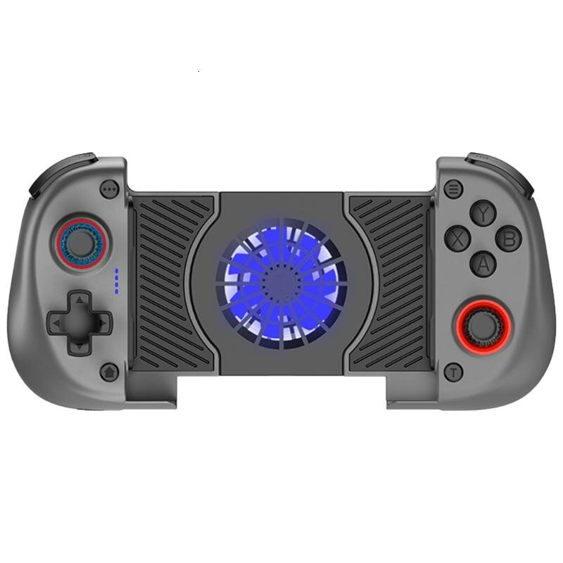 Беспроводной игровой контроллер с вентилятором и двойной вибрацией, Черный