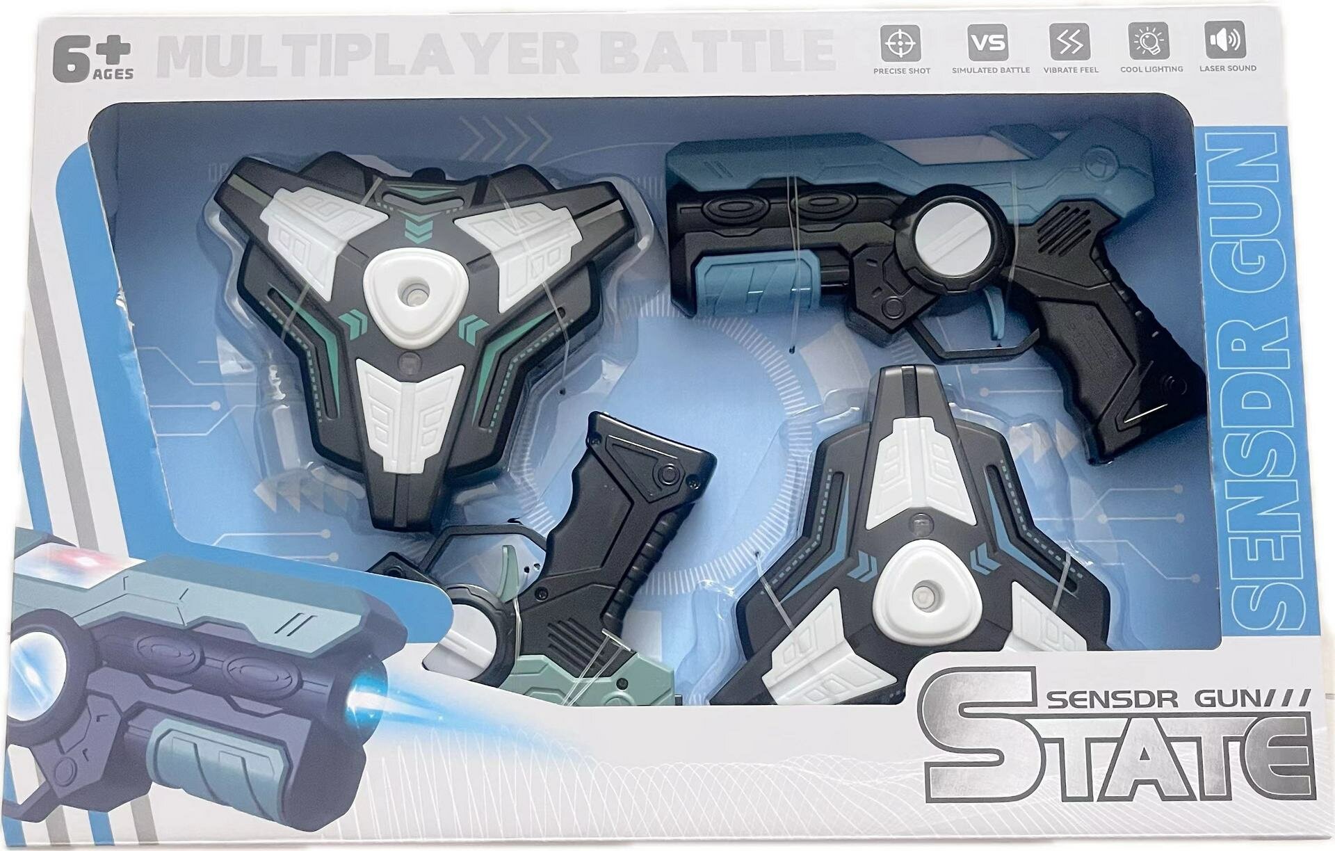 Детская лазерная пушка, игрушка для мальчиков, продвинутая черная технология, боевая игрушка