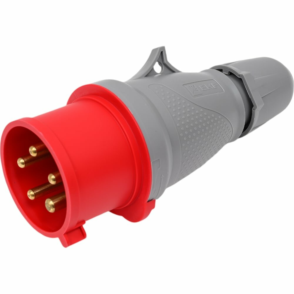 Вилка переносная EKF 025 3Р+РЕ+N 32А 380В IP44 PROXIMA ps-025-32-380-PRO
