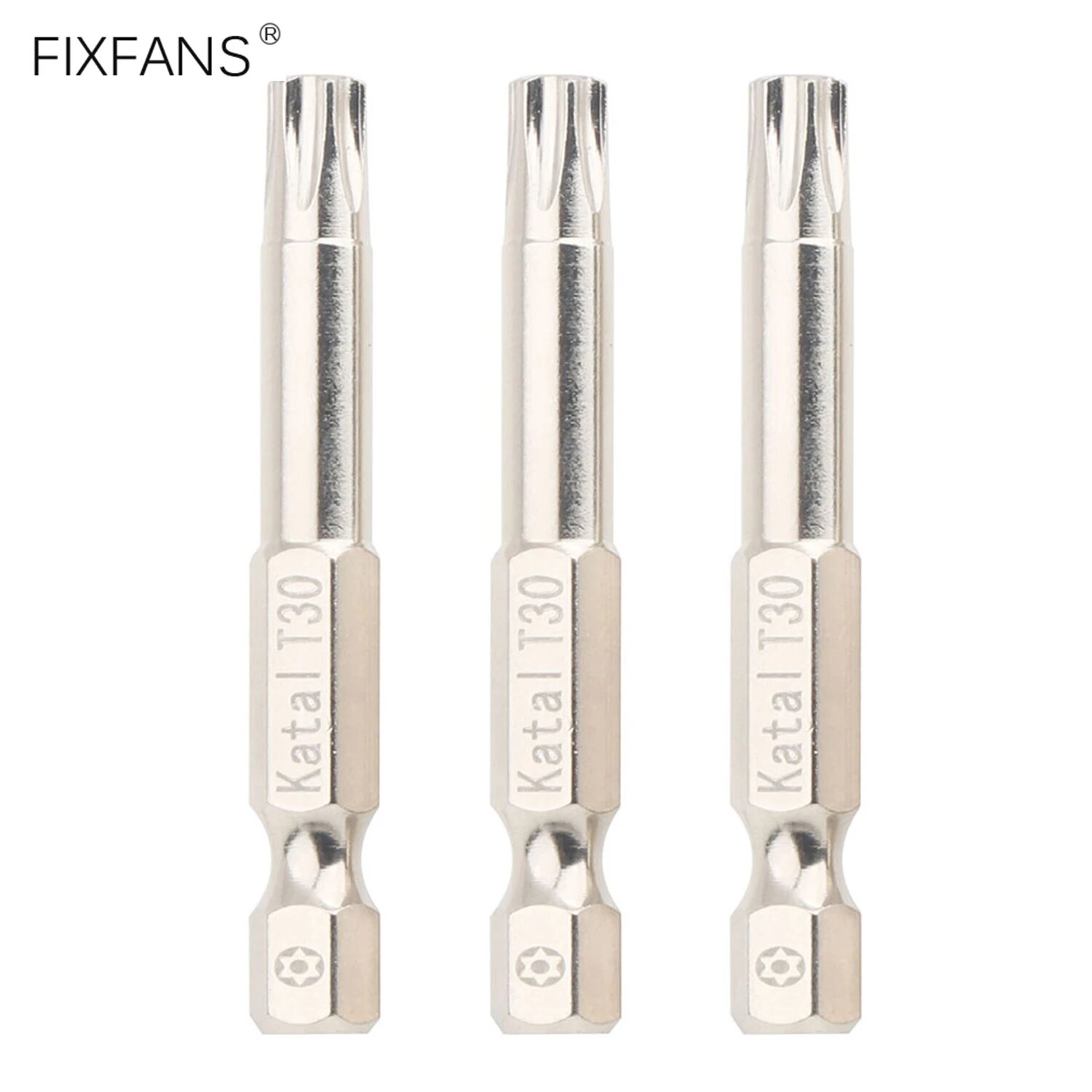 3 шт. биты Torx T30 с отверстием, шестигранный хвостовик 1/4 дюйма S2, стальной магнитный набор отверток Torx T30H