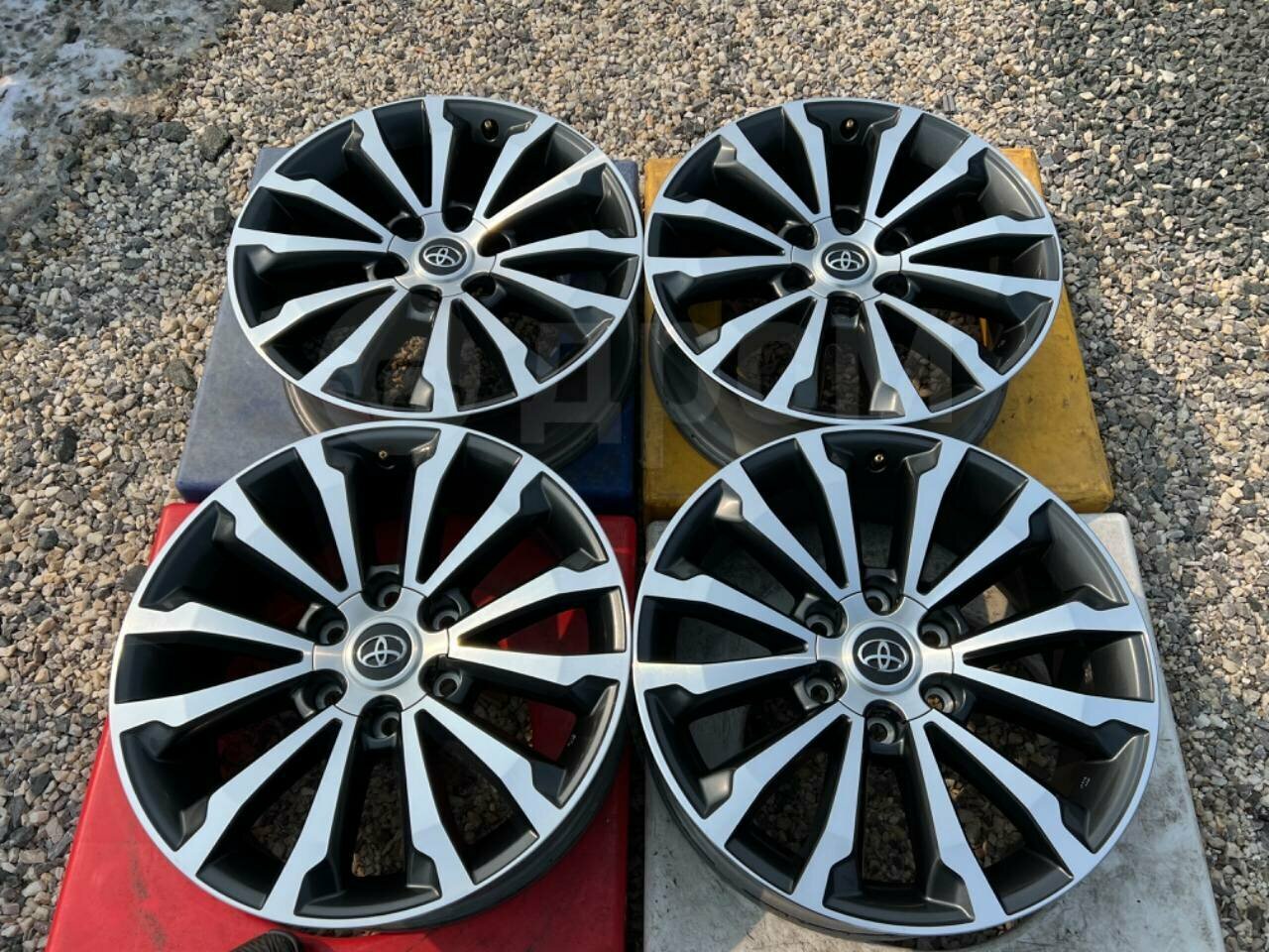 Диски автомобильные R19 Оригинал Toyota Land Cruiser Prado, 19 дюймов, 6х139.7 (7.5J, ET25) Диски сняты автомобиля в Японии ( Тойота Ленд Крузер Прадо) Fortuner, Hilux Цена указана за 4 диска