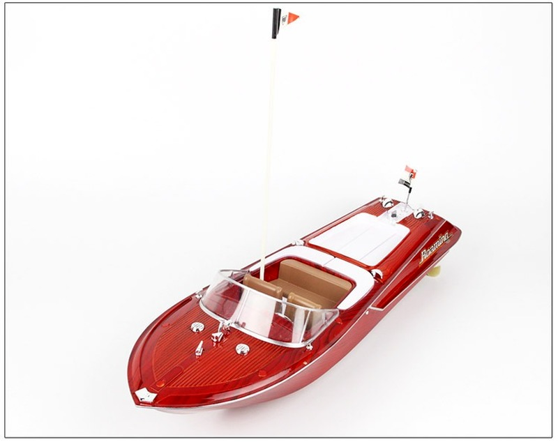 Дистанционное управление скорость лодка игрушки высокоскоростное дистанционное управление лодка симуляция деревянное зерно дистанционное управление лодка фиксированные игрушки RC лодка (красный)