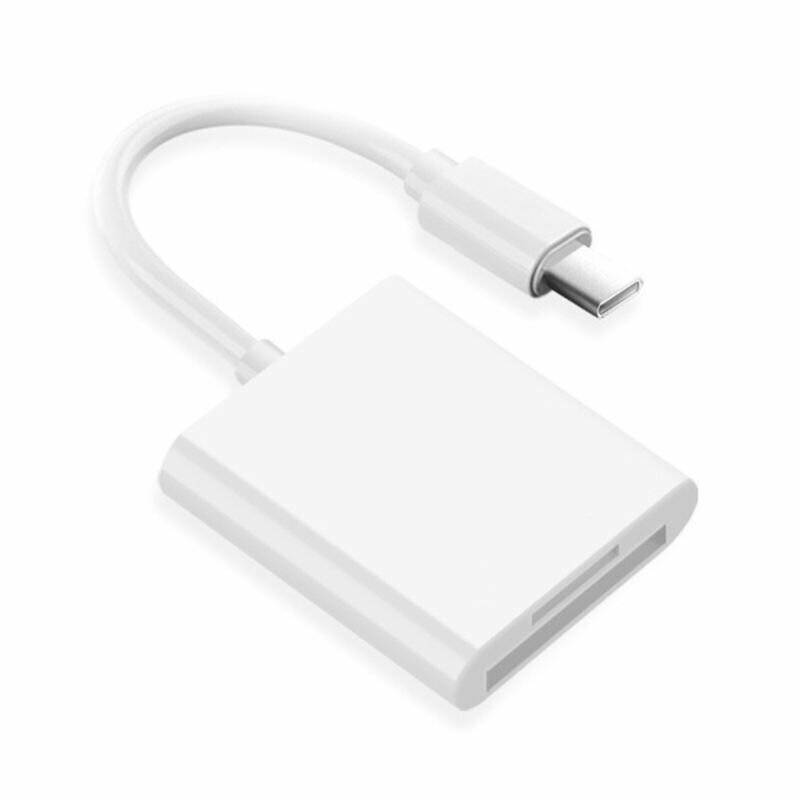 Устройство чтения карт памяти USB C SD/TF для планшета мобильного телефона Android серии iPhone 15, средство просмотра камеры со слотами SD и TF