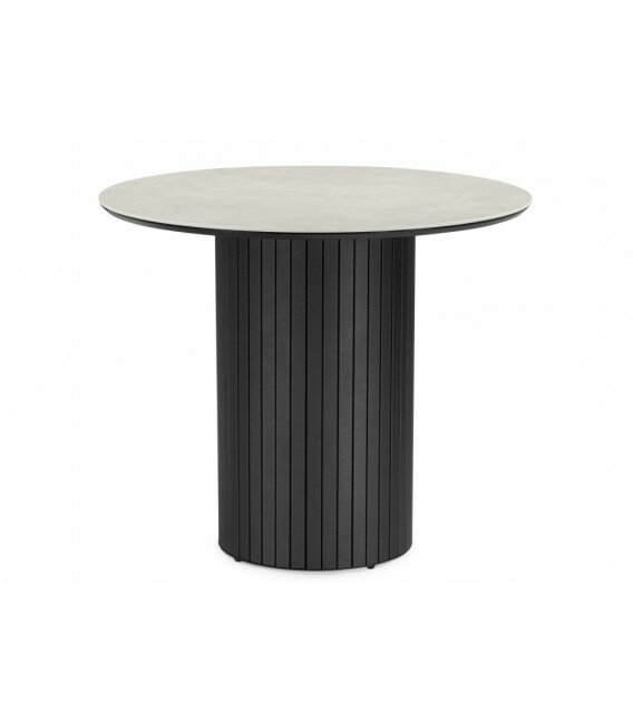 Керамический стол Габлиц 90 carmen light grey / черный 9625922