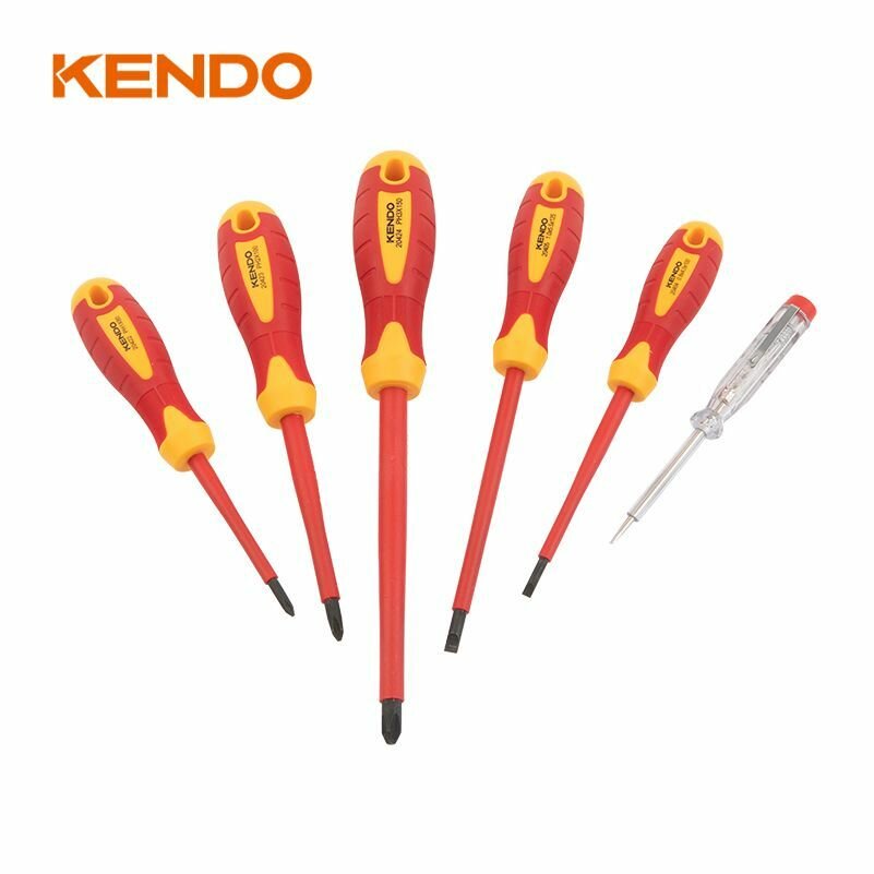 Набор диэлектрических отверток KENDO 6 шт. 1000 В 20483