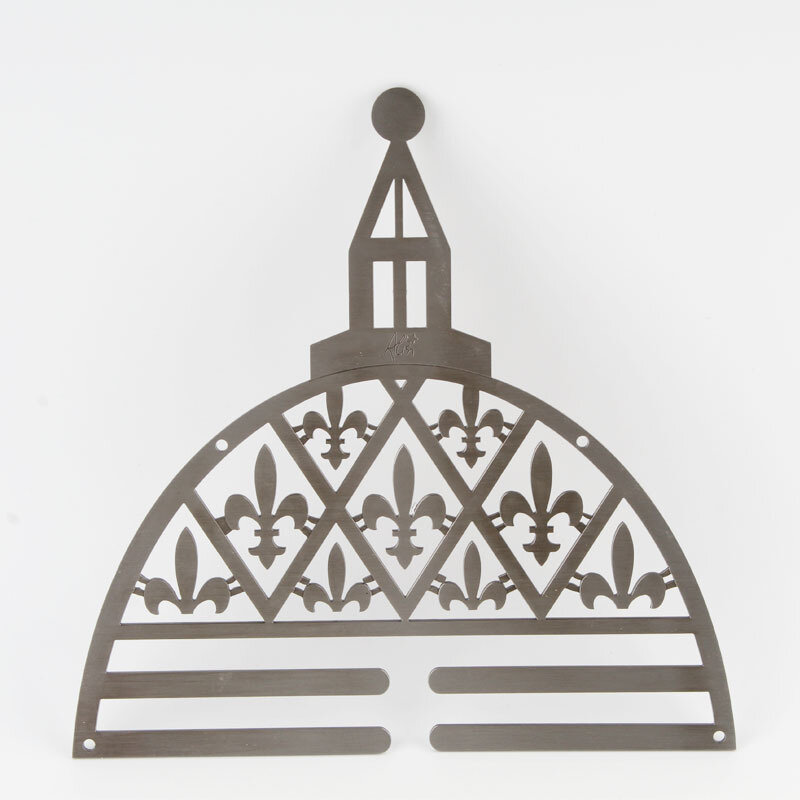 Кросс-бордерная металлическая стойка для медалей, гравированная, электролитически покрытая антикварным серебром, стойка для хранения медалей марафона, креативная выставка медалей