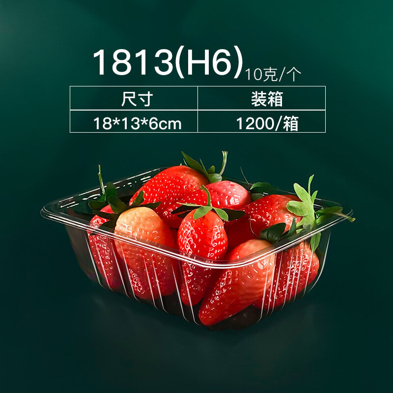 Упаковочная коробка для суши, утолщенная, одноразовая, прозрачная, средняя глубокая миска, торт, индейка, лапша, уличный ларек, длинная полоса, большая неглубокая