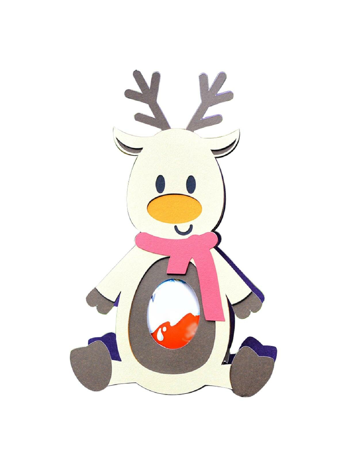 Рождественский олень Коробка Для Шоколадных Яиц Ножевая Форма MH302