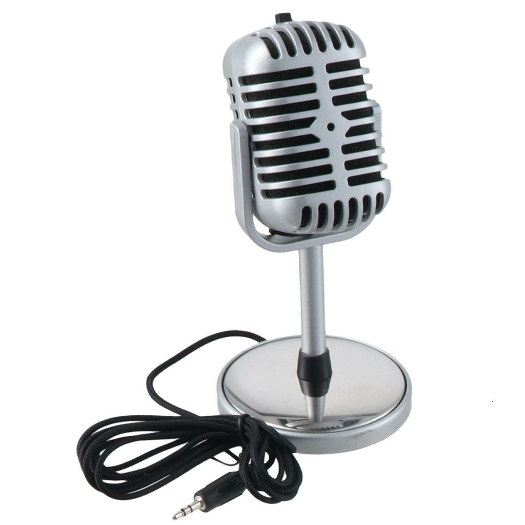 Конденсаторный микрофон для студии и записи звука, Серебро