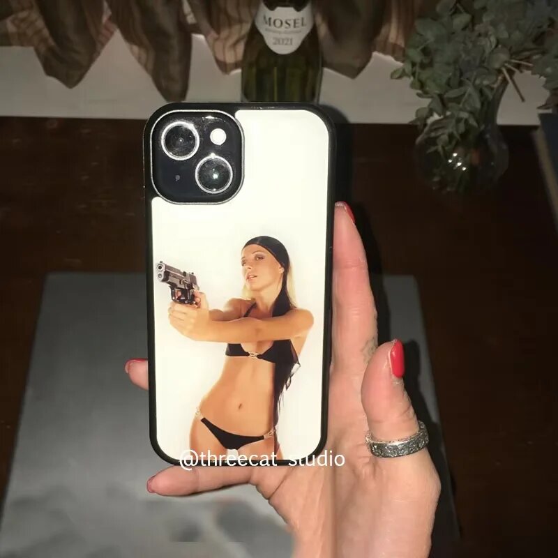 Персонализированный и чехол для телефона Bikini Sexy Girl для iPhone 17, AIR 16, 15, 14, 13, 12, 11 PRO MAX XR XSMAX 7 8 PLUS Y2K Cover