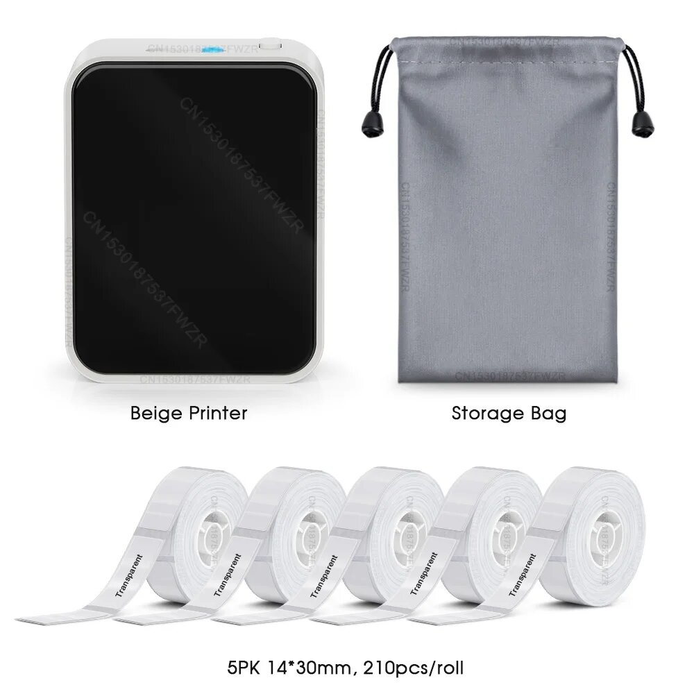 Принтер для этикеток Marklife P15, мини-принтер, карманный термопринтер для изготовления этикеток, беспроводной карманный портативный принтер для наклеек, различные бумаги для этикеток