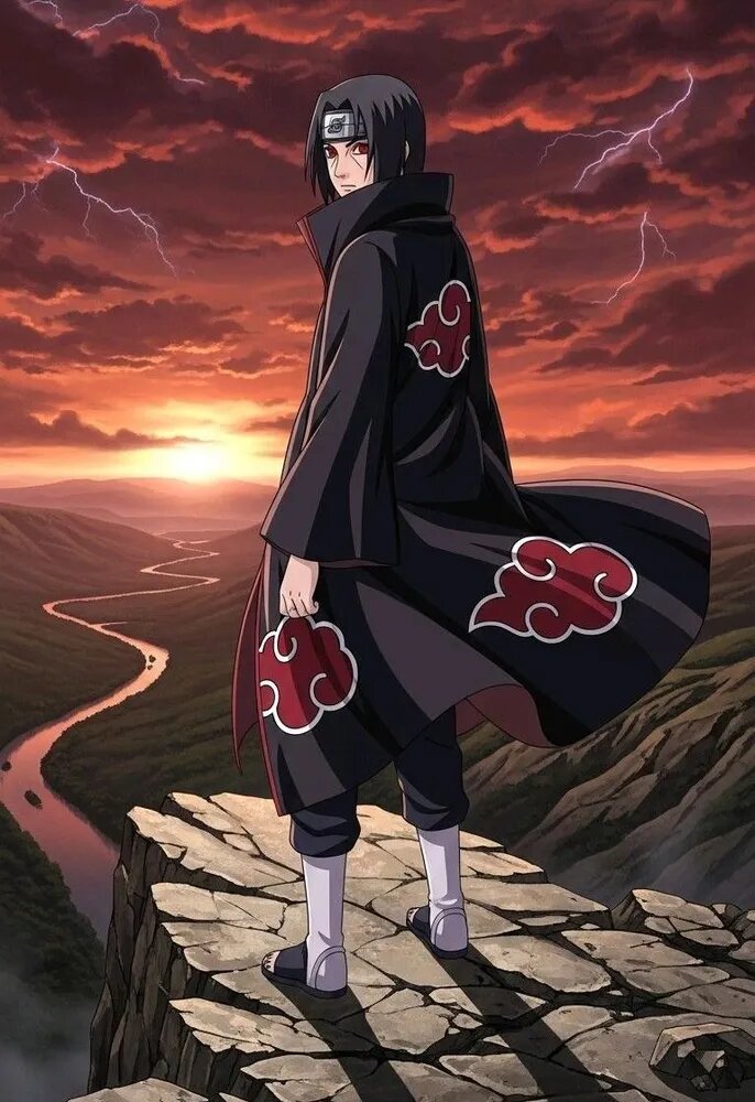 Алмазная Картина "Учиха Итачи" 40х50 См Алмазная Вышивка / Картина Стразами Подарков