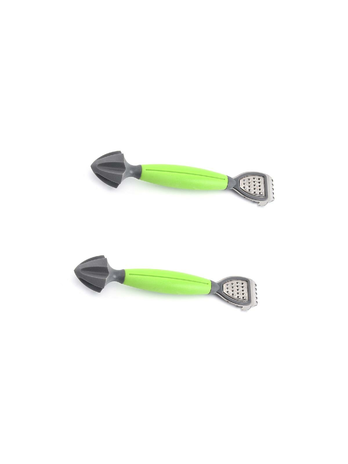 Стальная терка для лимона и соковыжималка из 2 предметов с удобной ручкой для кухни Essential
