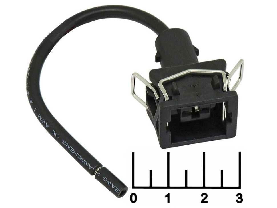 Разъем 1pin гнездо влагозащищенный на проводе 357972771 Cargen (AX6521)